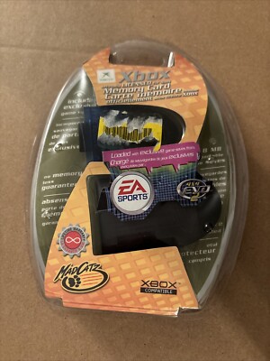 Original Xbox Madcatz Memory Card 8MB EA Sports Game Save New in ...