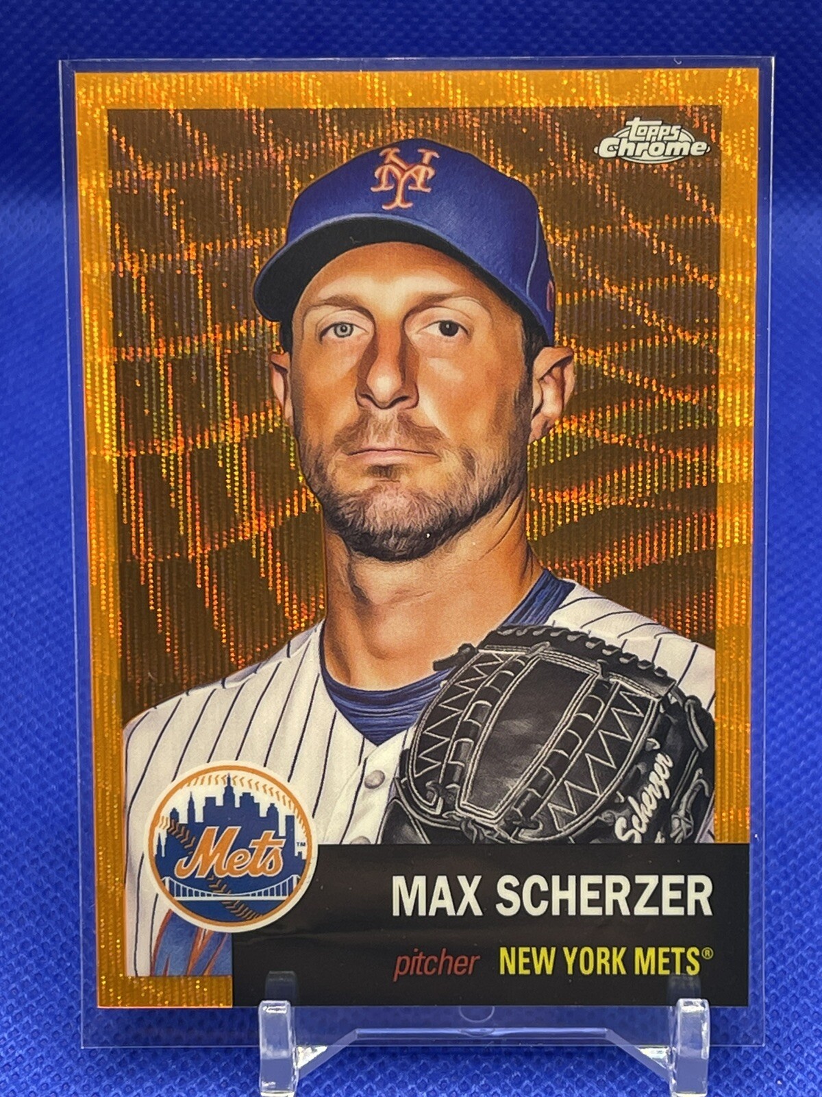 Max Scherzer 2022 Topps Chrome Platinum Anniversary #423 Orange ...