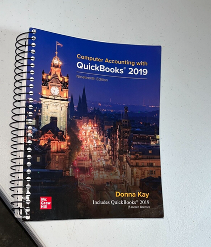 Computer Accounting with QuickBooks 2019 19th Edition by Donna Kay ...