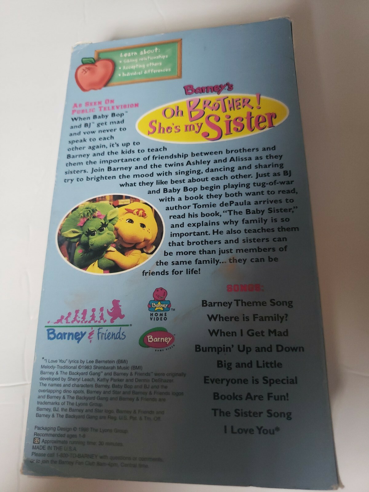 Barney BARNEY'S OH BROTHER SHE'S MY SISTER | Grelly USA