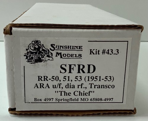 Sunshine Models HO resin kit 43.3 Santa Fe RR-50 51 53 SFRD Reefer ...