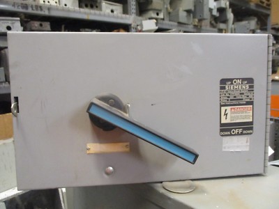 Siemens V7F3604 200 Amp, 600 Volt, VACU-Break Switch- NO HARDWARE | eBay