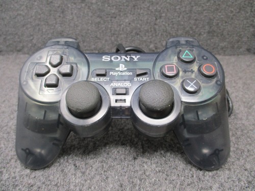 Sony PlayStation 2 PS2 Smoke Gray Clear Controller DualShock OEM SCPH ...