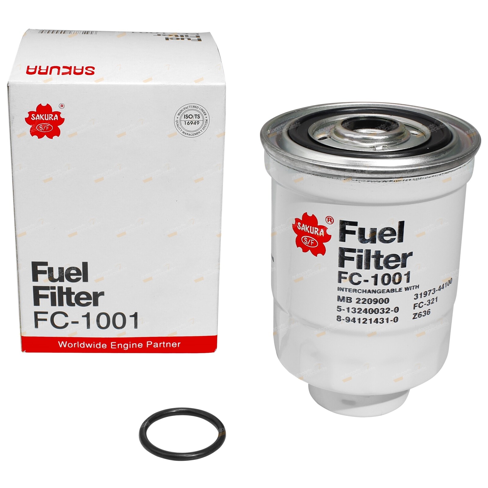 Spin On Diesel Fuel Filter SAKURA Brand FC-1001 / Compatible Ryco Z304 ...