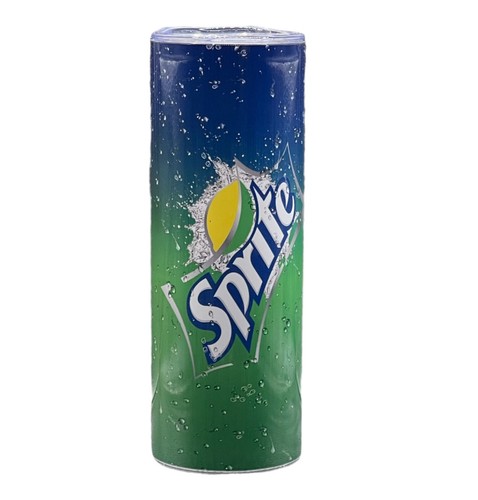 Custom Made 20oz Stainless Steel Tumbler w/Straw~Sprite Wrap~Soda~Soft ...