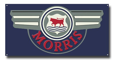 MORRIS MOTORS COLLECTABLE METAL SIGN,MORRIS CARS GARAGE SIGN,16" X 8 ...