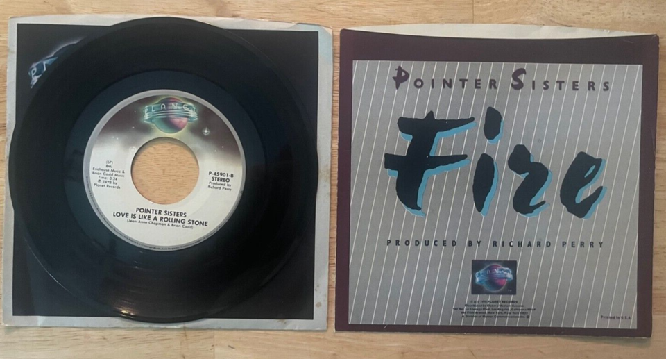 45 7" SP POINTER SISTERS FIRE | eBay