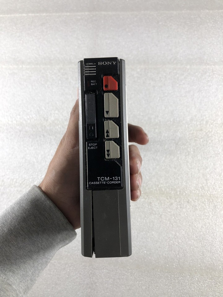 Vintage Sony TCM-131 Portable Cassette-Corder Untested | eBay