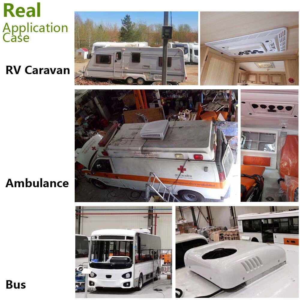 Universal 12V RV Rooftop Air Conditioner Cool&Heat AC Kit For Caravan ...