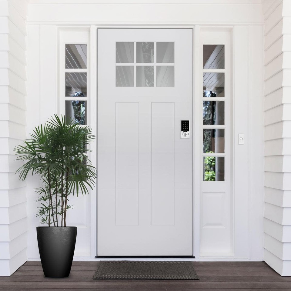 Kwikset 918CNTZW700-S Home Connect Contemporary Keyless Entry - Chrome ...