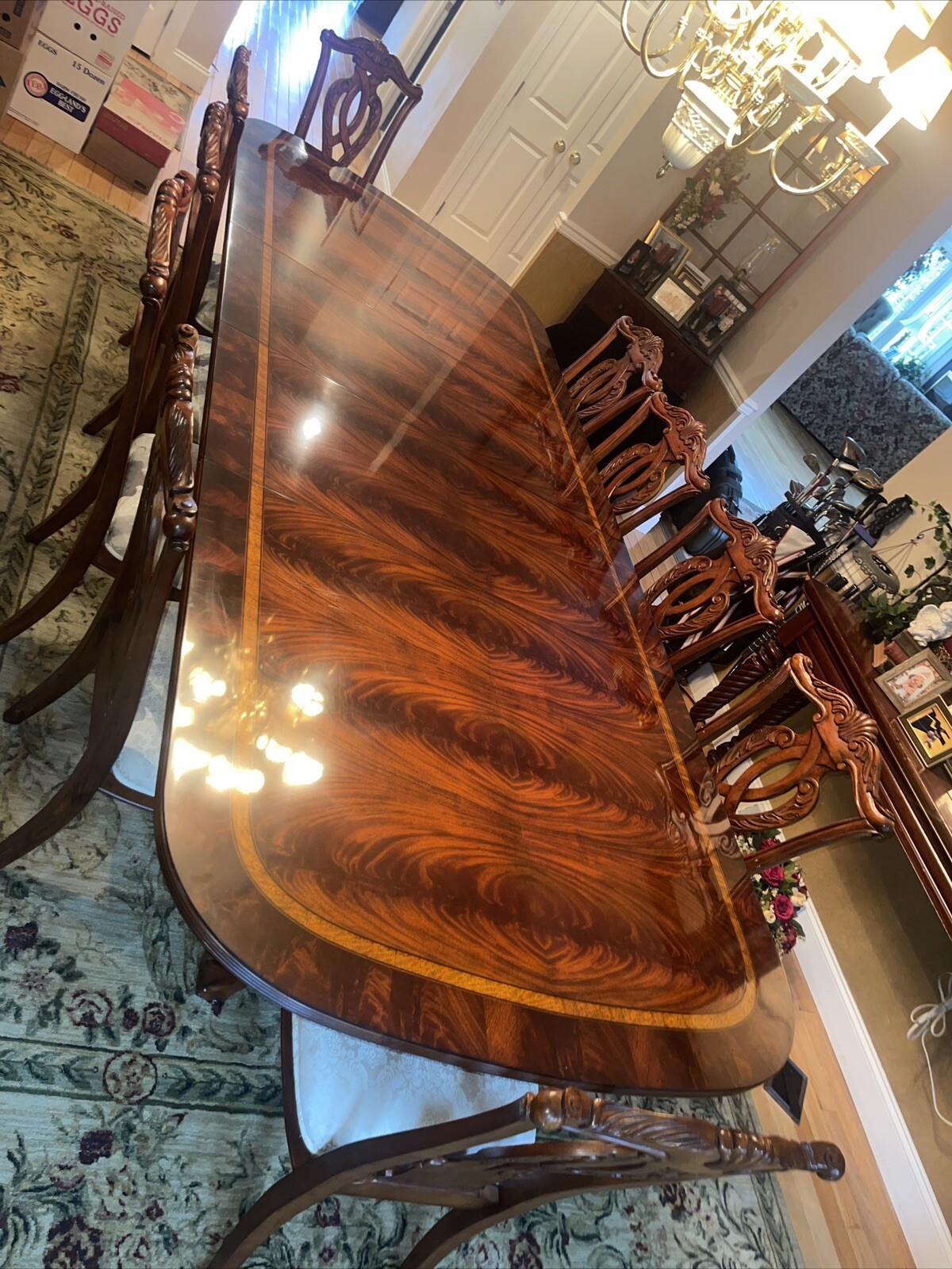 Henredon Dining Table; 12 chairs - gently used | eBay