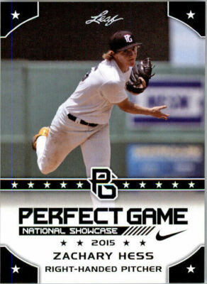 ZACHARY HESS 2015 LEAF "1ST EVER PRINTED" PERFECT GAME ROOKIE CARD! | eBay