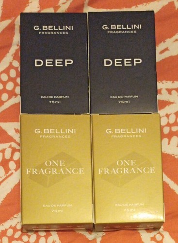 G. BELLINI - Eau de Parfum Homme DEEP & ONE FRAGRANCE vapo 75ml*4 neuf ...