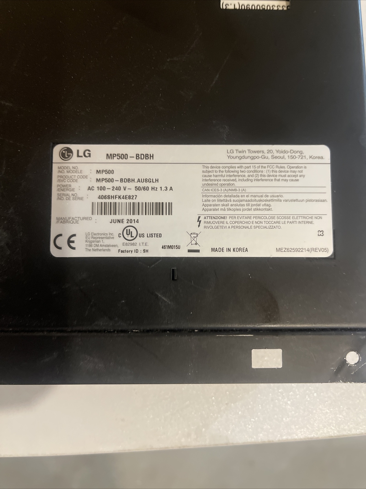 LG Mp500 Digital Signage Media Player - Intel Celeron N2930 - MP500 ...