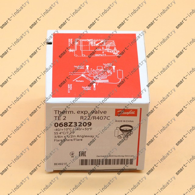 Danfoss 068Z3209 Thermostatic Expansion Valve TE 2 R22/R407C for sale ...