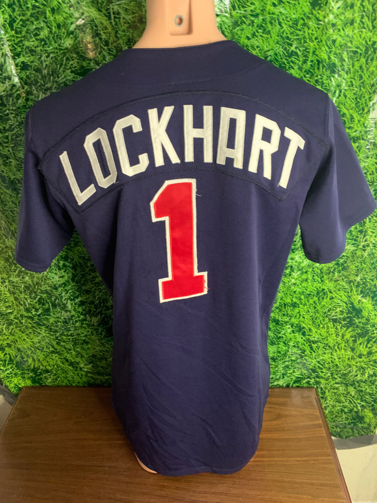 Atlanta Braves Baseball #1 Keith Lockhart Game Worn Jersey Majestic ...