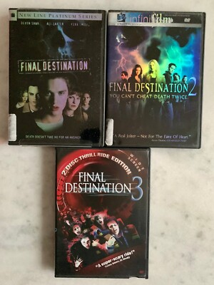 Final Destination Trilogy 1-3 (DVD, 2000/2003/2006) Ali Larter, Devon ...