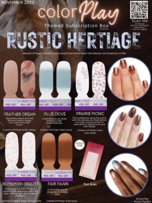 Color Street Subscription Box November 2023 Rustic Heritage | eBay