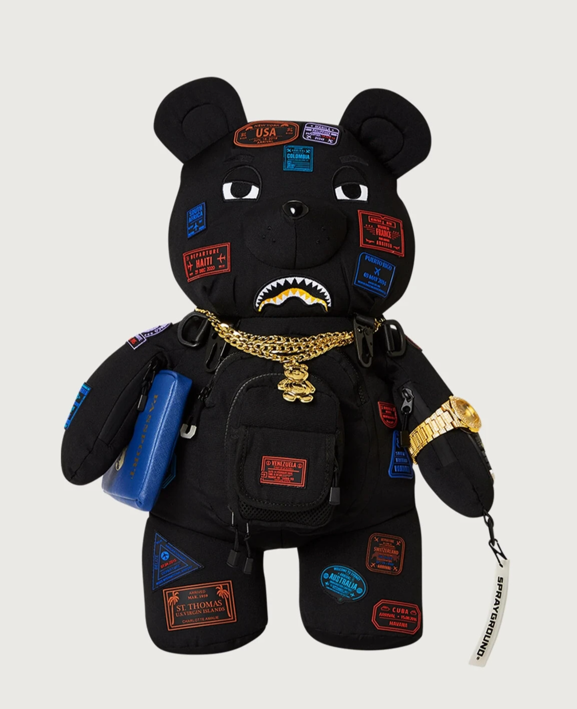 Sprayground Global Mogul Passport Moneybear Backpack🔥New Black Teddy ...