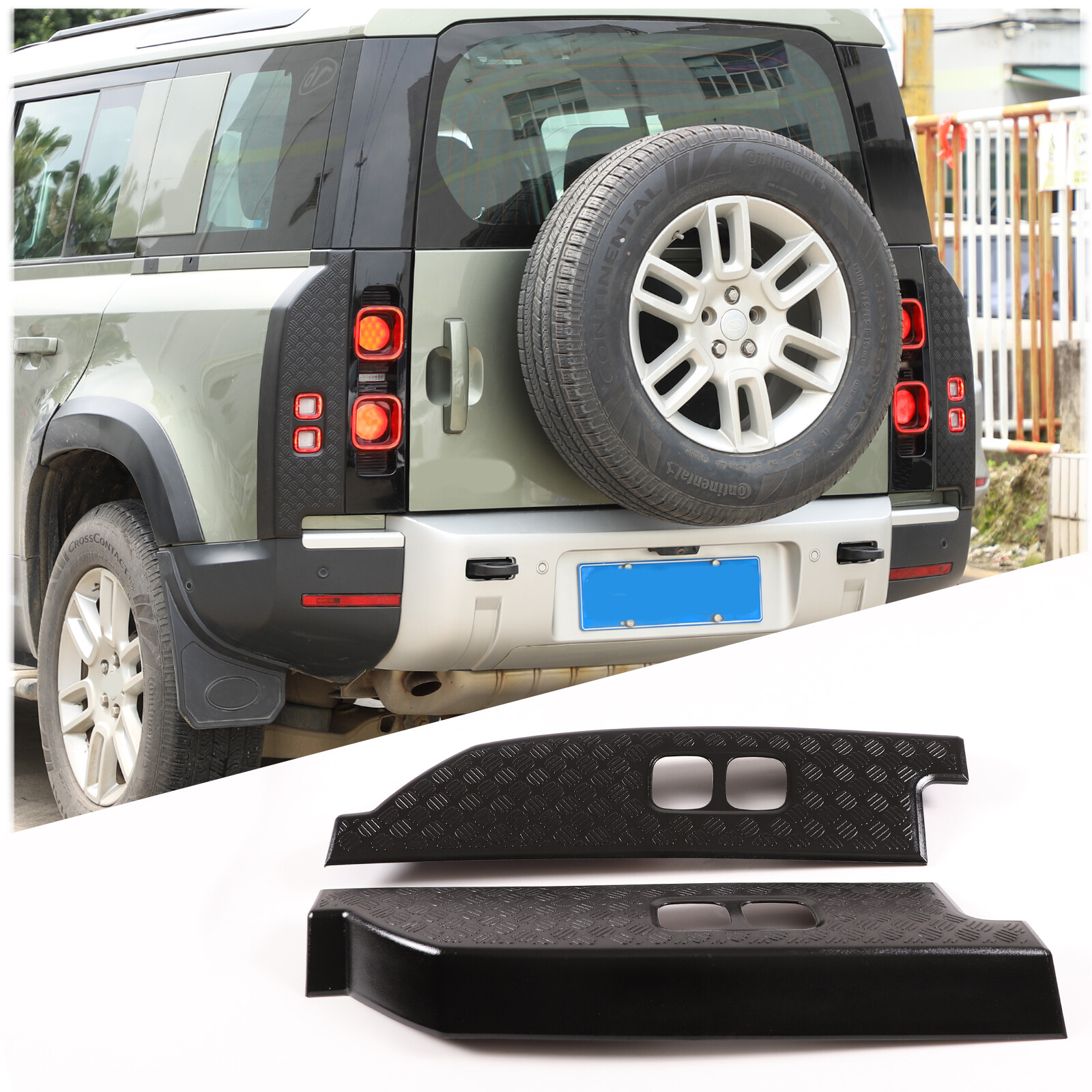 9 Piece Chequer Plate Trim Full Body Kit For Land Rover Defender L663 ...