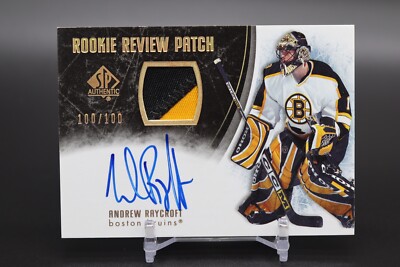 2007-08 UD SP Authentic Rookie Review RR-AR Andrew Raycroft 100/100 ...