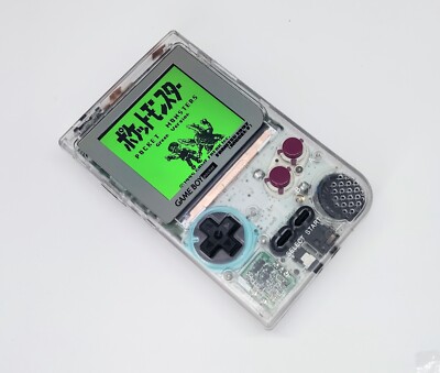 Nintendo Gameboy Pocket Backlight Clear Silver glass lens - DMG IPS OSD ...