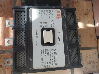 ABB EH-550 550A 500hp Max 600V 3-Phase 3-Pole Contactor EH550-30-11 ...