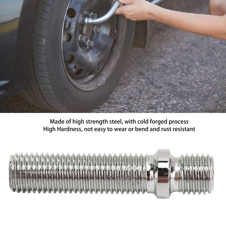 M12x1.25-M12x1.5 20pcs Extended Wheel Conversion Stud 58mm Length 41mm ...
