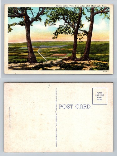 Monteagle TN-Tennessee, Million Dollar View from Altar Cliff Vintage ...