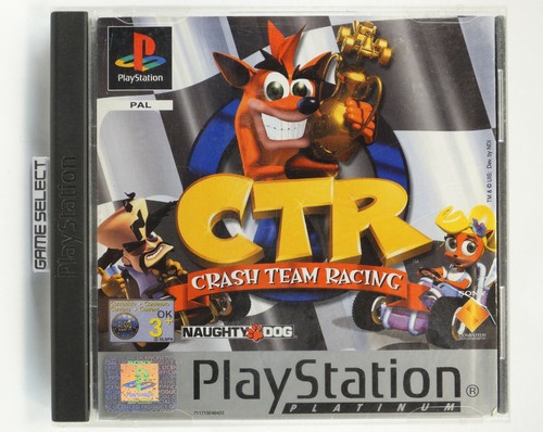 Crt Crash TEAM Racing Bandicoot Playstation 1 Ps1 Ps2 Ps3 Pal Completo ...