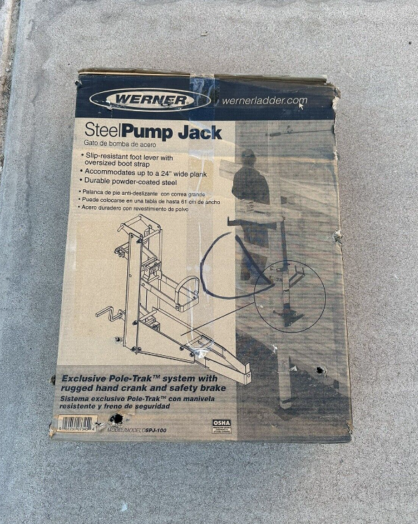 Werner SPJ-100 Steel Pump Jack - Blue for sale online | eBay