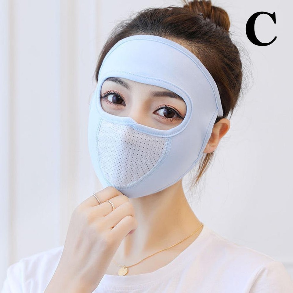 Facecover Summer Sun Protection Masks Are Dustproof Breathable UV ...