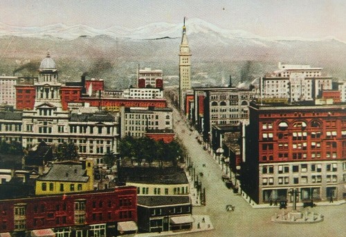 Bird's Eye View Denver State Capitol Building CO Divided Back Vintage ...