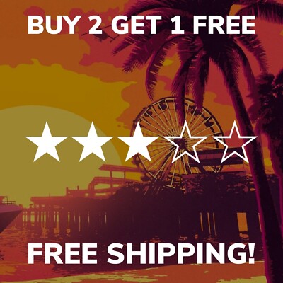 3 Star vinyl sticker WANTED Level Sticker | eBay