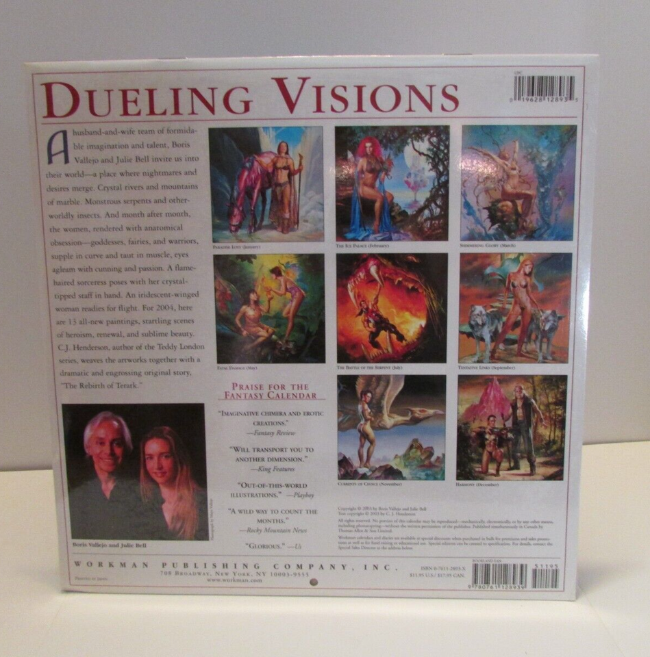 Boris Vallejo & Julie Bell's Fantasy Calendar 2004 MINT | eBay