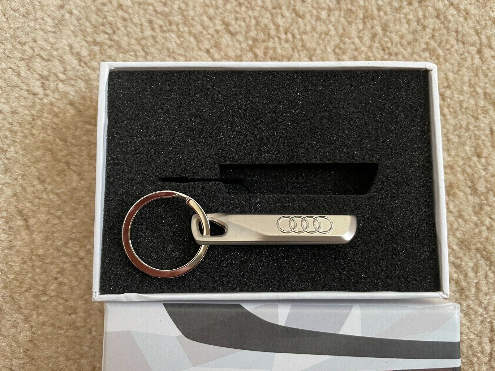 Genuine Audi Rings Silver Keyring 3181500400 for sale online | eBay
