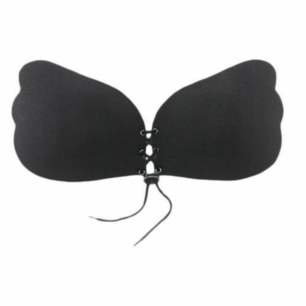 1-2 Pairs Invisible Womens Bra Backless Self-Adhesive Push Up Wings ...