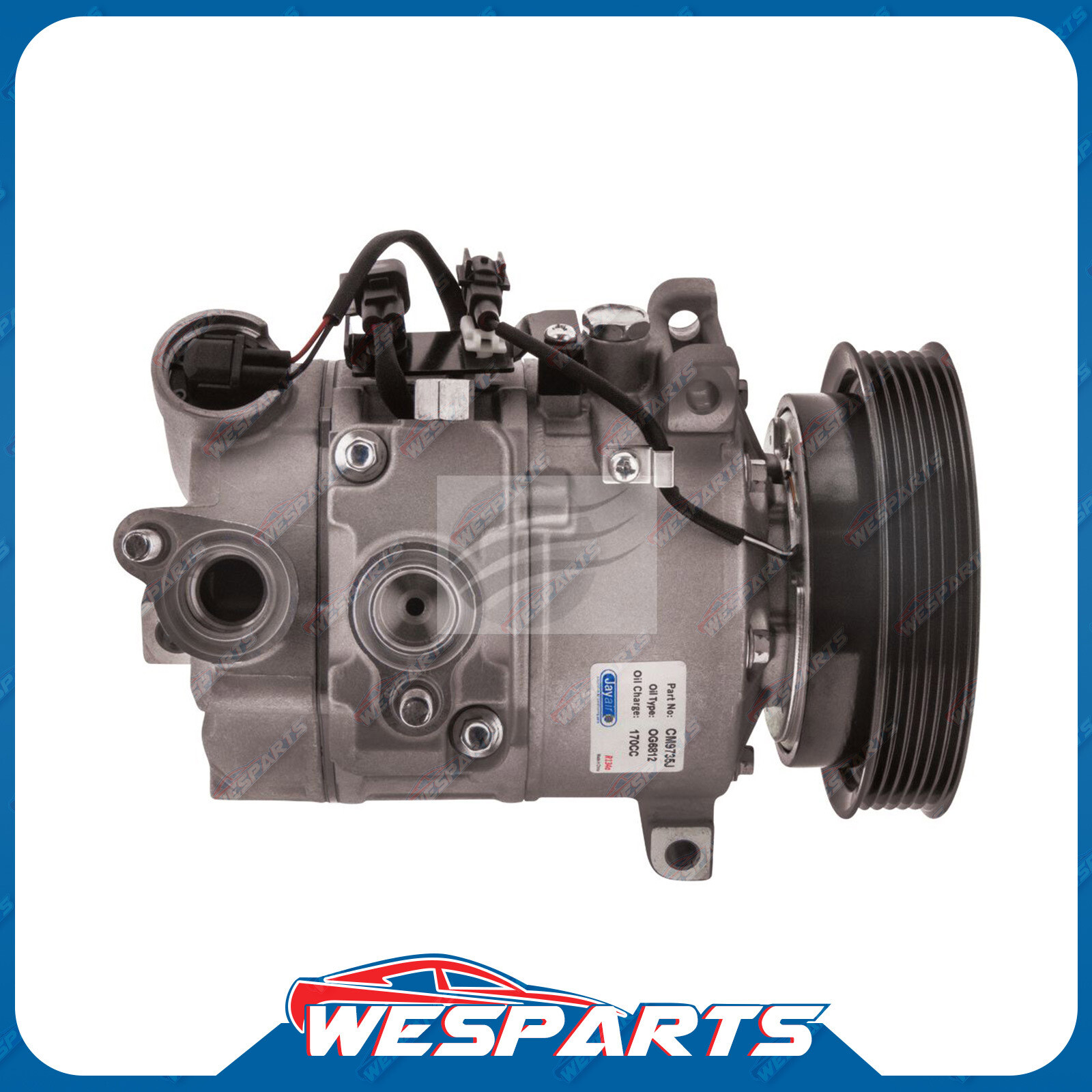 Jayair Air Conditioning Compressor for Volvo XC90 3.2L 4/07-7/15 135mm ...