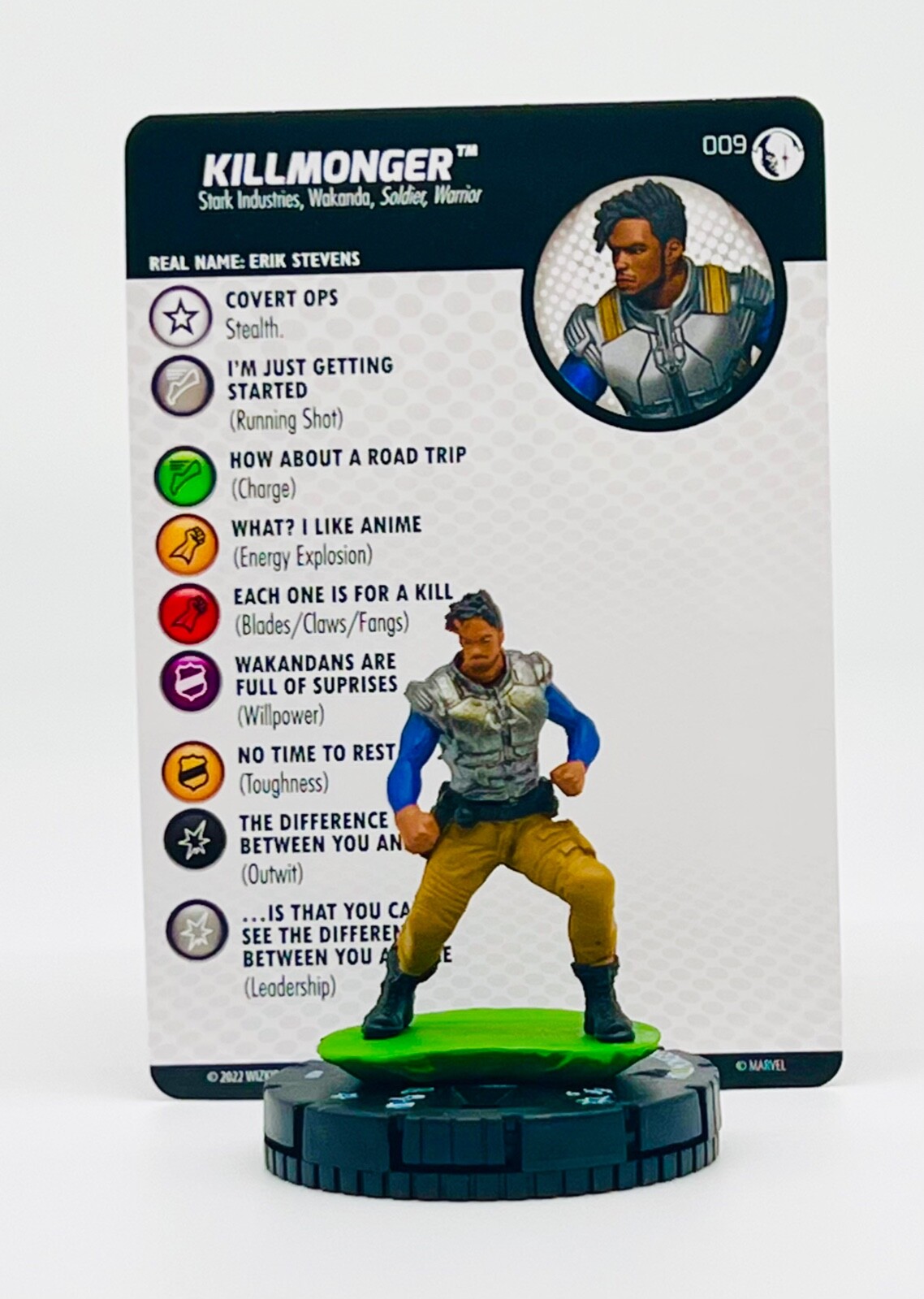 Marvel Heroclix Disney Plus Killmonger #009 Common w/ Card | eBay