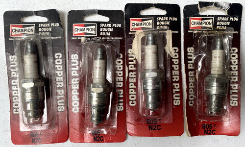 (4 Pieces) Champion Copper Plus N2C 805c Small Engine Spark Plugs- New ...