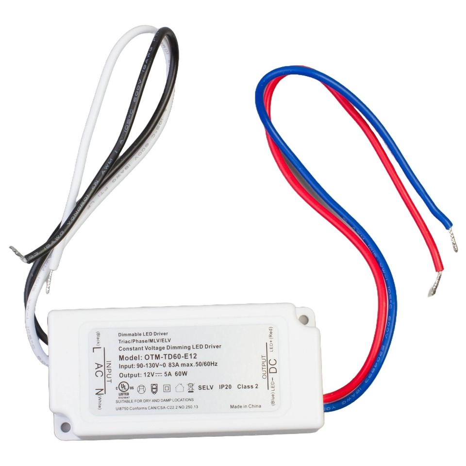 LED dimmable driver UL listed 12v 24v 60w dimming ELV MLV Mini for LED ...