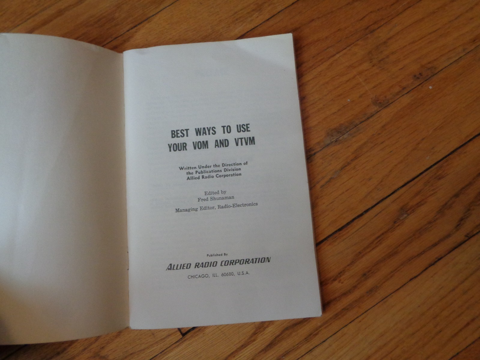 Allied Publication Best Ways to Use Your VOM and VTM Vintage ...