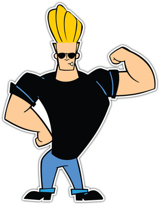 Johnny Bravo Kids Cartoon Car Bumper Window Sticker Decal 4"X5" | eBay
