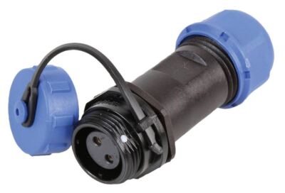 PRO ELEC - Circular Threaded Connector Inline Socket, 2-Pole, 5-8mm ...