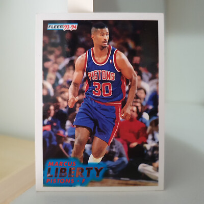 Marcus Liberty 1993-94 Fleer NBA Basketball Trading Card #284 | eBay ...
