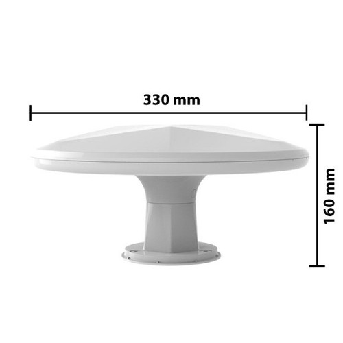 OMNI-DIRECTIONAL Outdoor Caravan / RV Digital TV Antenna Kit with Boost ...