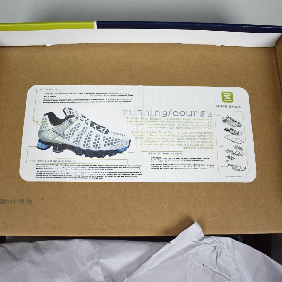 NWT Nike Shox TL3 OG Graphite Yellow Black Mens 10.5 US DS 2005 ...