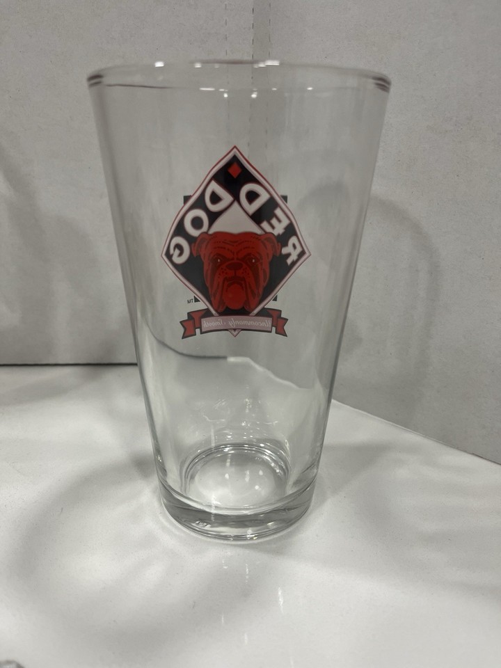VINTAGE Red Dog Pint Beer Glass 1995 Rare Glass Uncommonly Smooth | eBay