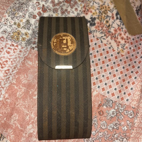 vintage FENDI Brown Slim Eyeglass Hard Case | eBay