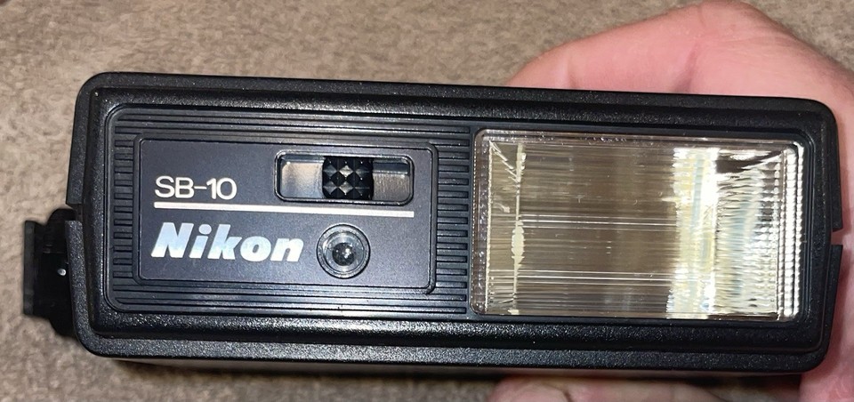 Nikon FE2 35mm SLR Film Camera Body Only But Includes Flash And Strap ...